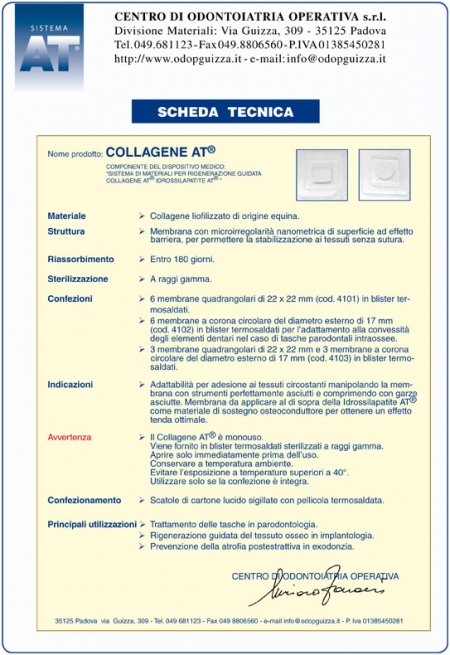Schede tecniche-Materiali - Sistema AT